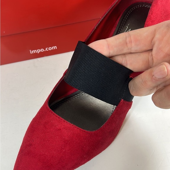 Impo | Shoes | Impo 75 Shoes Womans Red Pump Feels Like Suede Has Wide ...